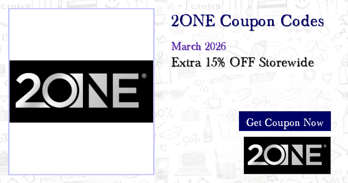 INSTANT 34% 2ONE Savings - 9 Working Codes Mar 2026