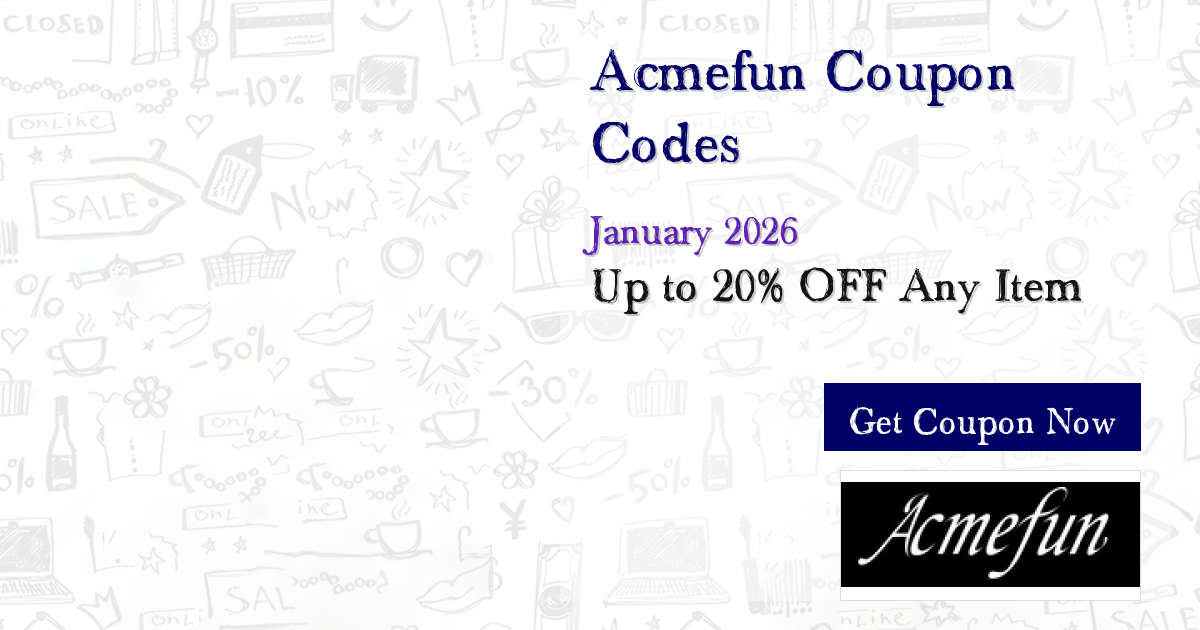 VERIFIED $240 Off Acmefun Coupons Jan 2026 - 34 Tested Codes