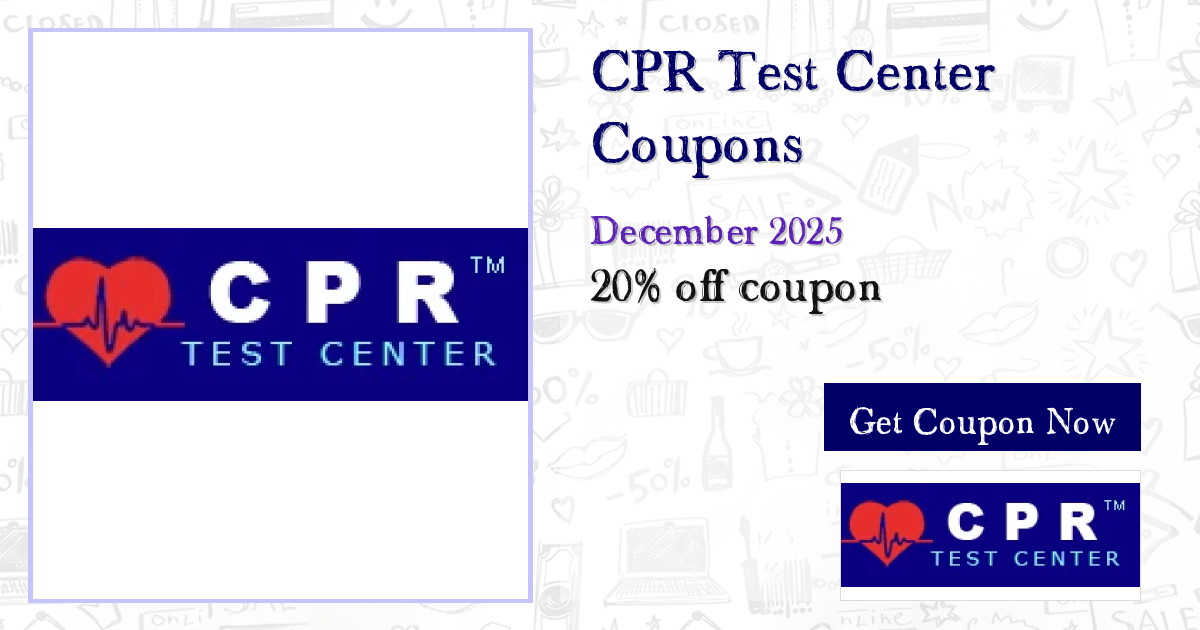 LIMITED TIME: 20% CPR Test Center Discount Codes Dec 2025 (7 Active)