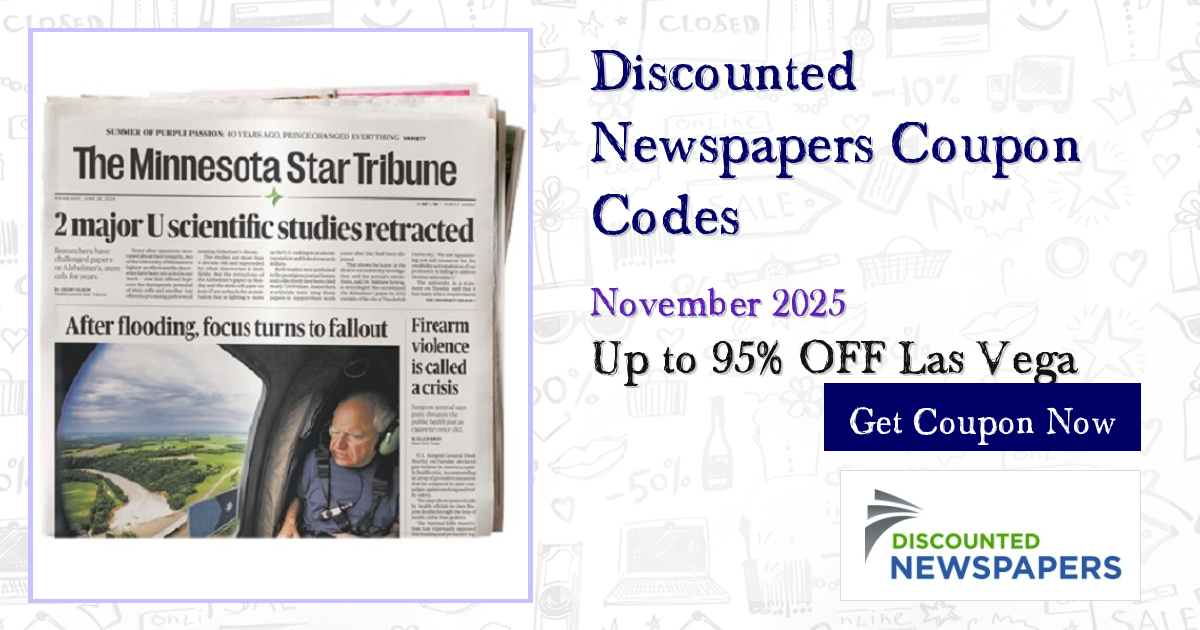 Huge Savings on Discounted Newspapers - 95% OFF Promo Codes Nov 2025