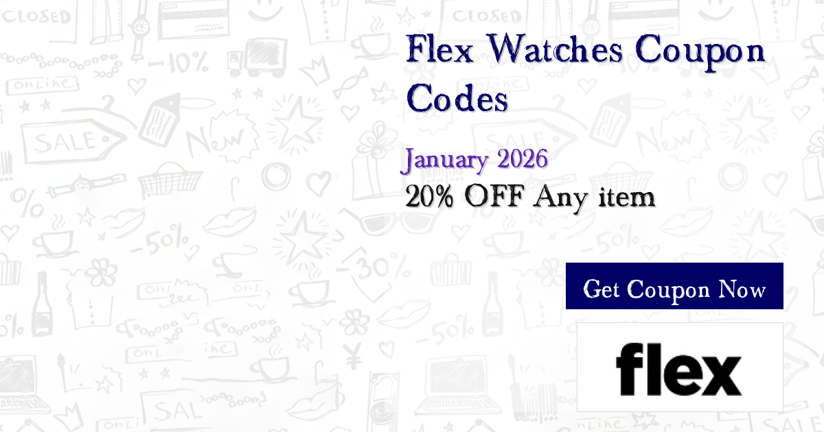Huge Savings on Flex Watches - 70% OFF Promo Codes Jan 2026