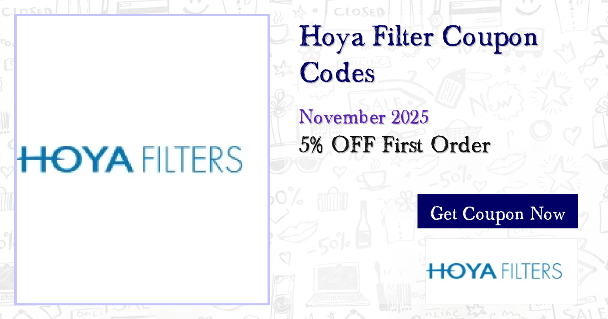 25% OFF Hoya Filter Coupons - Nov 2025 Verified Codes (8 Active)