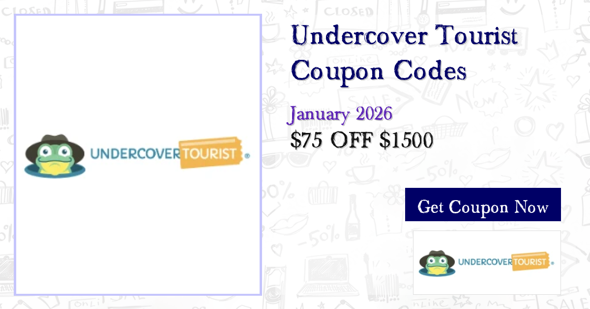 Steal $536 Off Undercover Tourist - Promo Code Jan 2026 ( 20 Left )