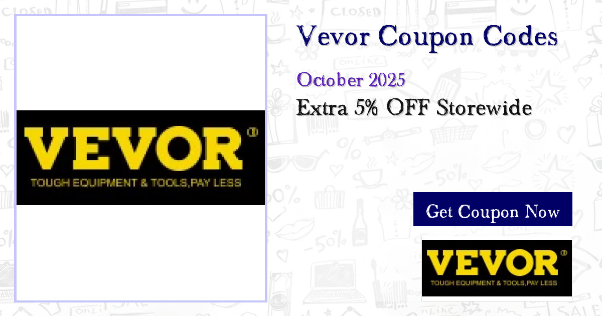 Secret Vevor Promo Codes Oct 2025 - Up to $200 Off (30 Active)