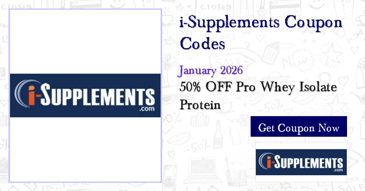Unlock 60% Off i-Supplements - Exclusive Promo Code Jan 2026 (Only 22 ...