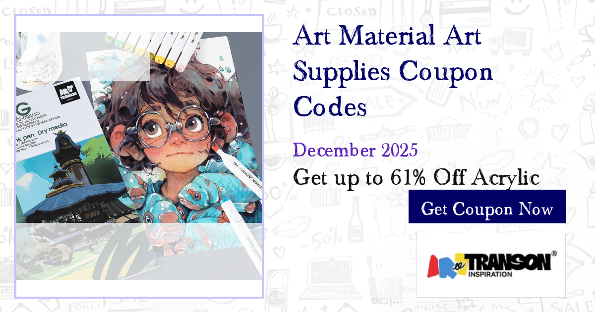 EXCLUSIVE 61% Off Art Material Codes Today - 10 Verified Deals