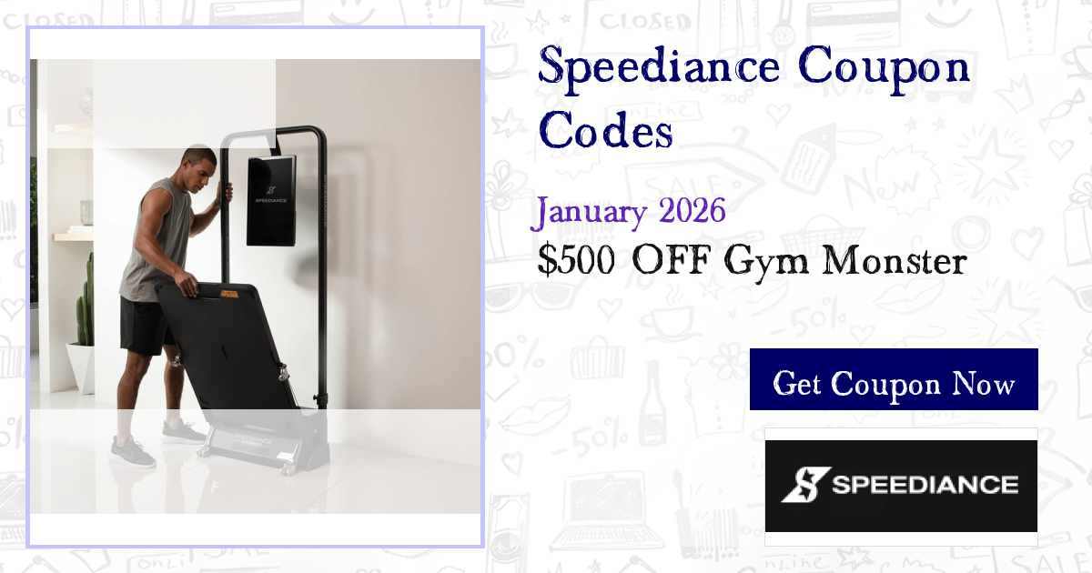 FRESH Speediance Deals Jan 2026: 50% Off + 17 New Codes